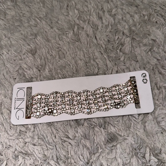 Icing | Jewelry | Nwt Nice Sexy Rose Gold Choker Diamond Icing | Poshmark